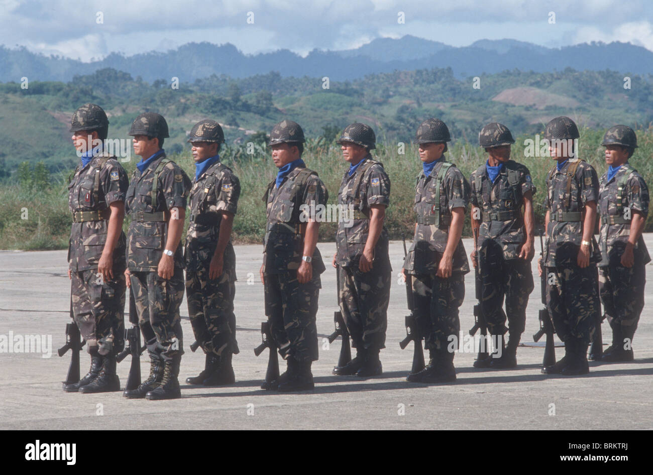 PHILIPPINES . SOLDIERS DEPLOYED IN MINDANAO WHERE MUSLIM MORO ...