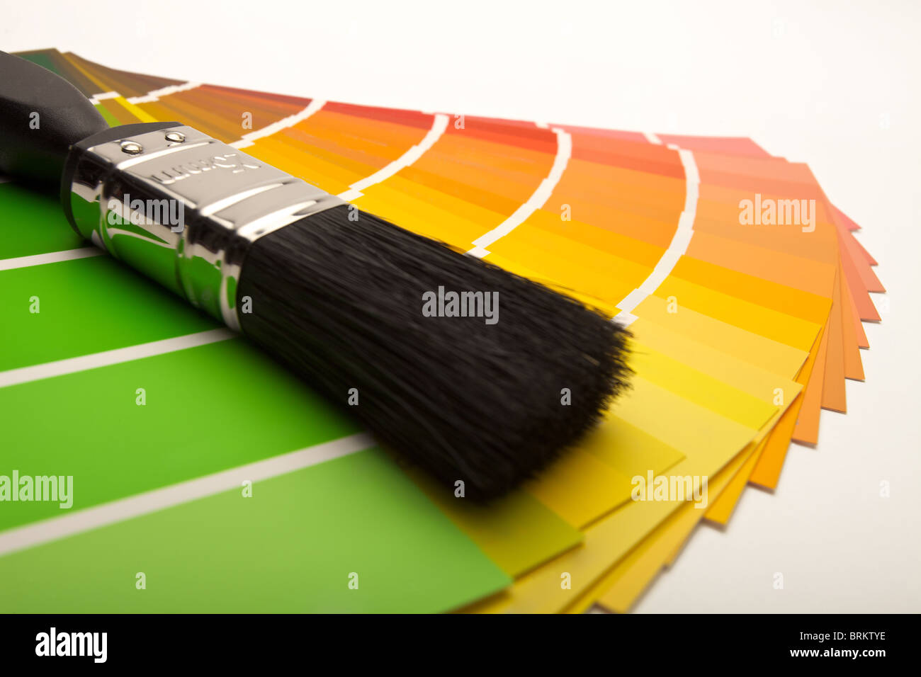 Paint swatches and brush hi-res stock photography and images - Alamy