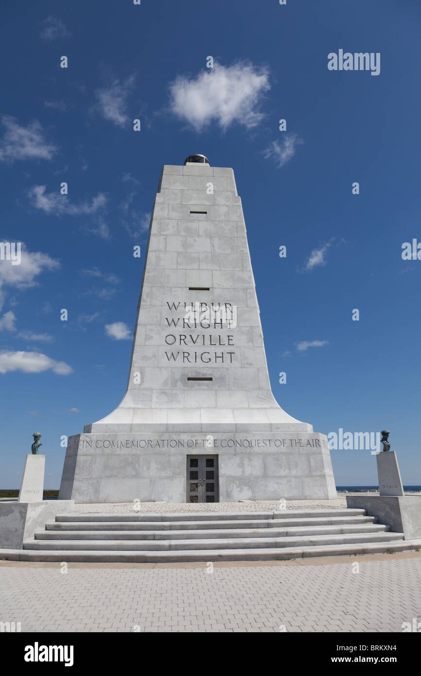 The Wright Brothers National Monument at Kitty Hawk, North Carolina ...