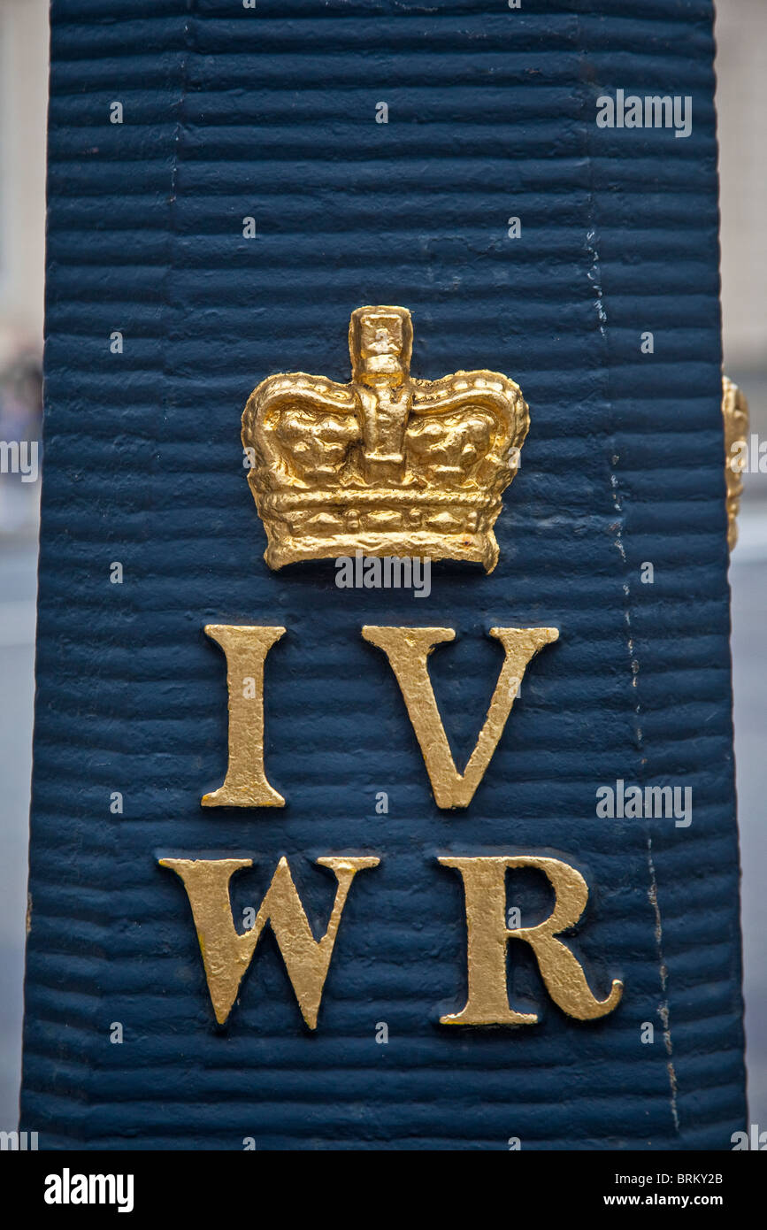 London,Waterloo Place William IV bollard August 2010 Stock Photo - Alamy