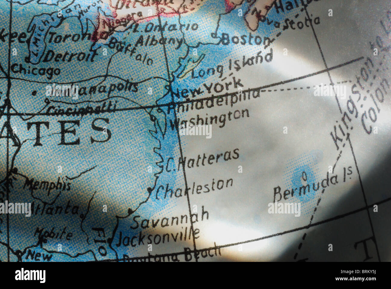 Usa east coast atlas hi-res stock photography and images - Alamy