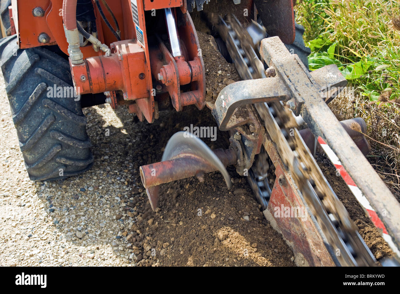 Trenching machine hi-res stock photography and images - Alamy