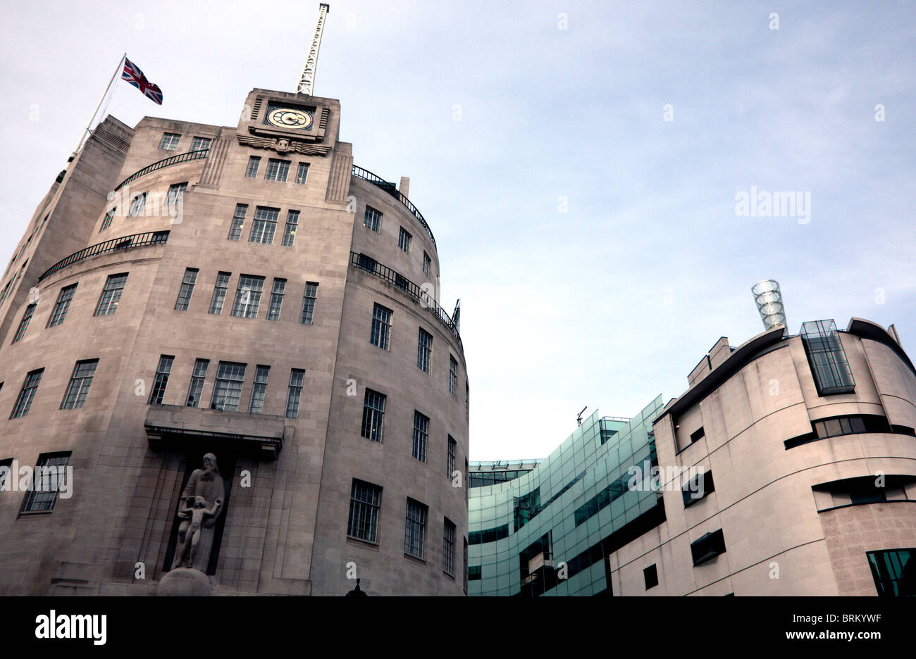 New extension to BBC Broadcasting House, London Stock Photo - Alamy