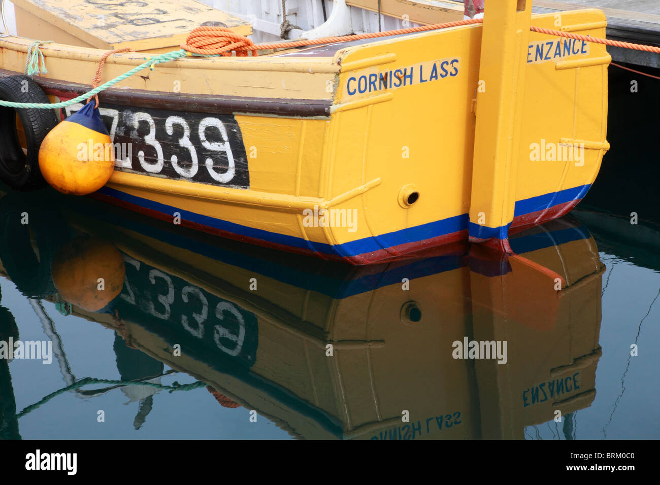 Fishing boats, Cornwall Stock Photo - Alamy