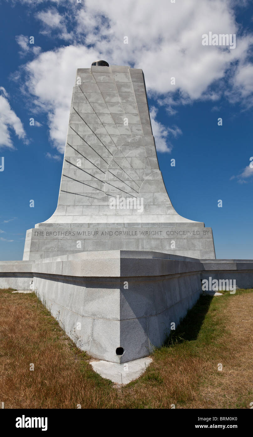 The Wright Brothers National Monument at Kitty Hawk, North Carolina ...