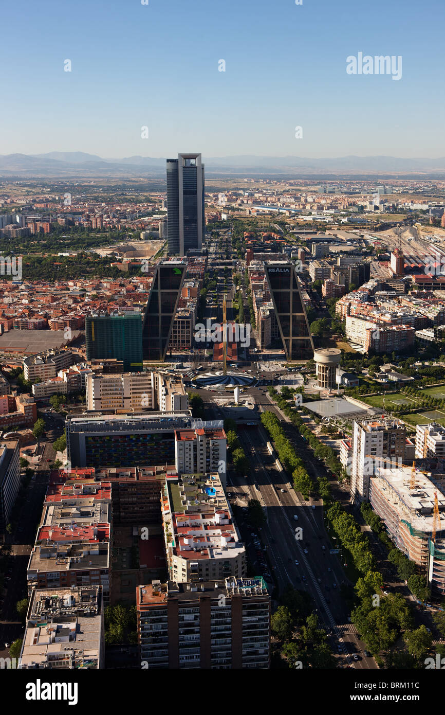 Aerial views of Madrid Stock Photo - Alamy