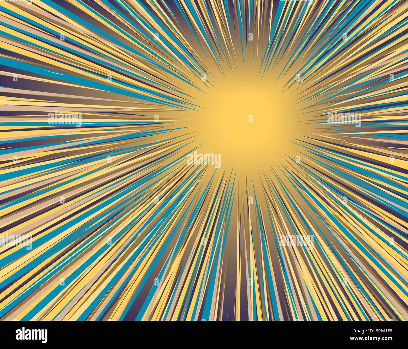 Abstract illustration of radial spikes Stock Photo - Alamy