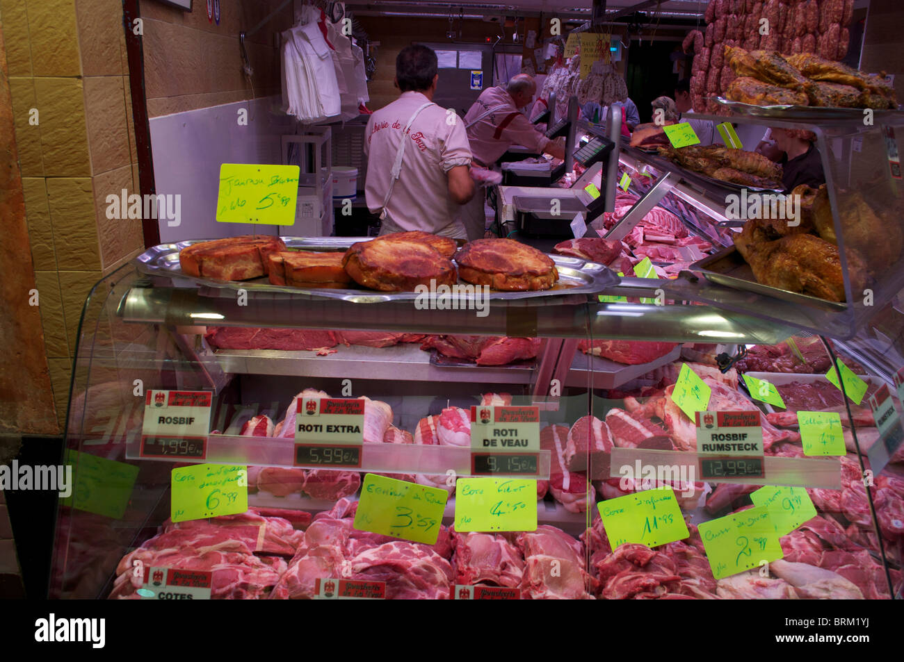A butcher in the old town of Nice, South of France Stock Photo - Alamy