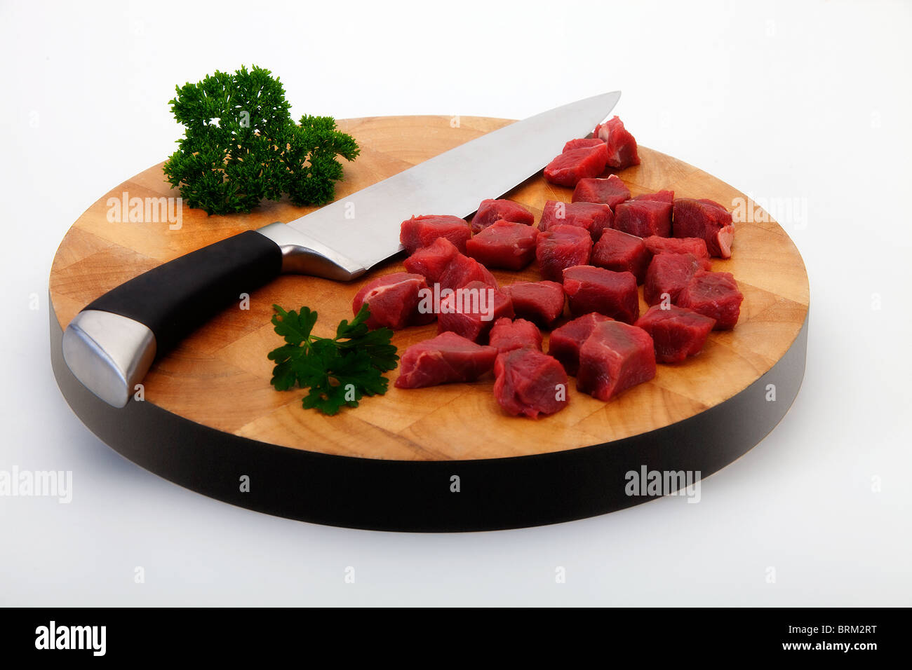 Meat chopping board knife hi-res stock photography and images - Alamy