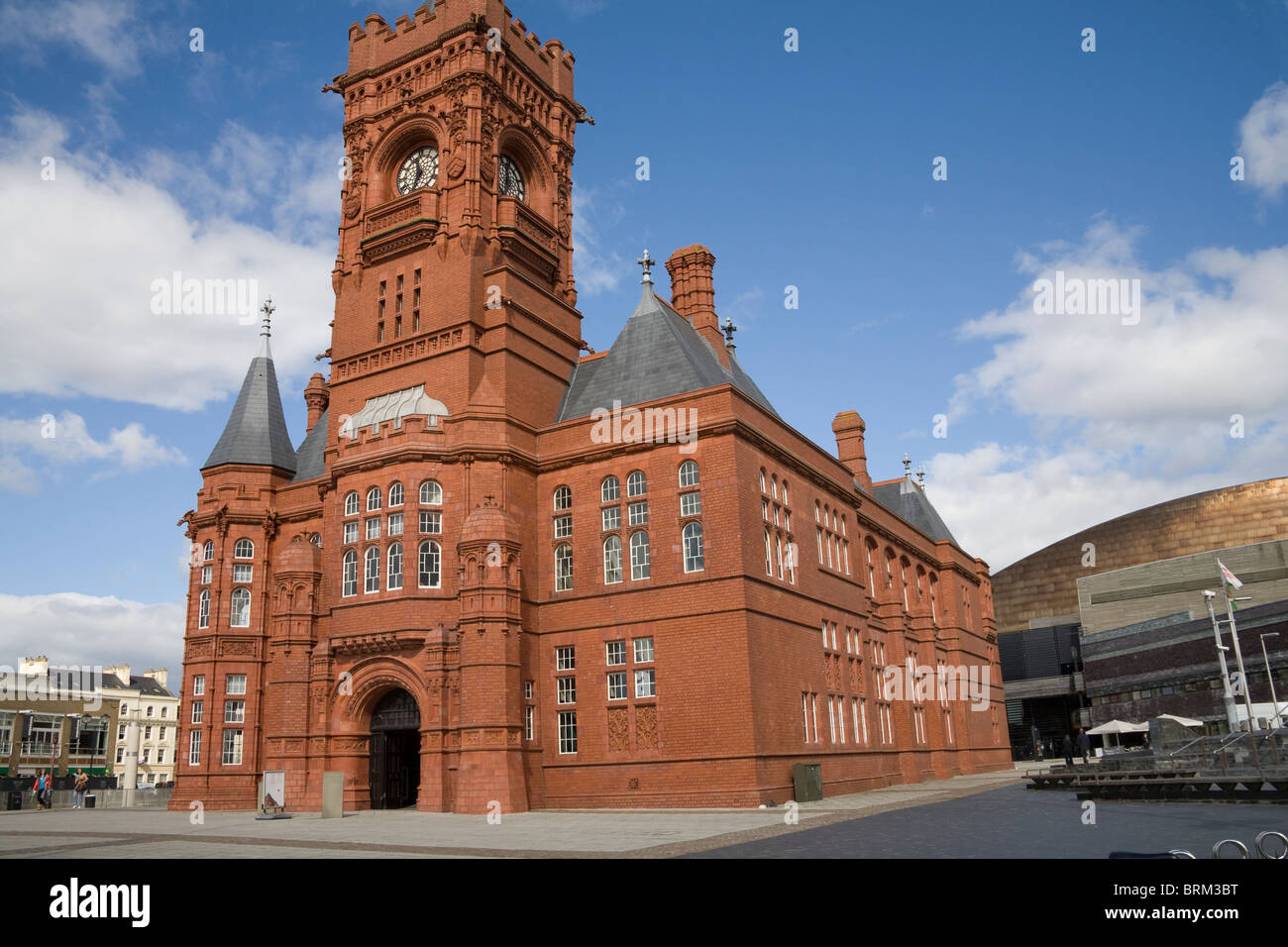 Cardiff Bay Glamorgan South Wales UK red brick Pierhead Building built ...