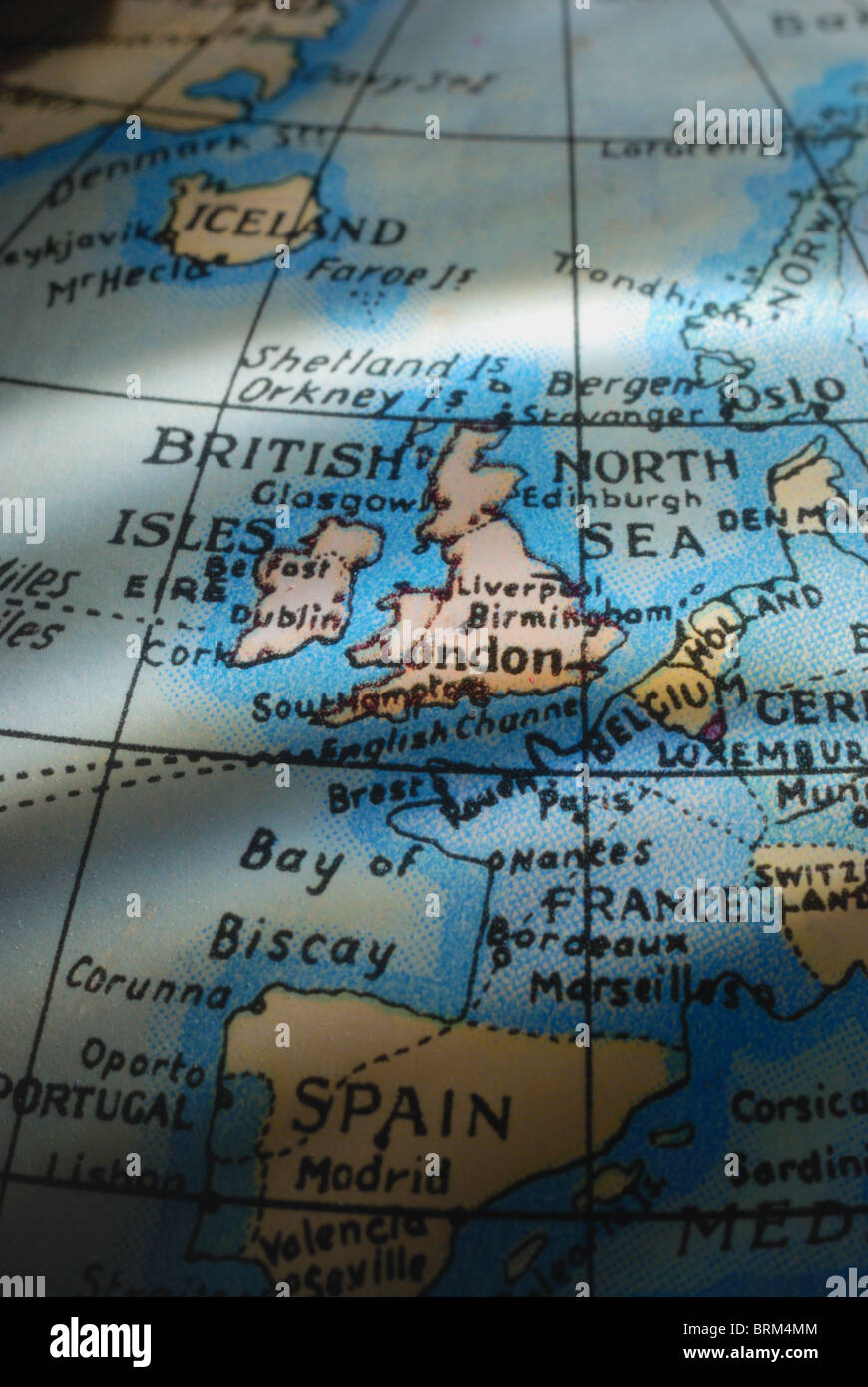 Vintage globe earth highlighting hi-res stock photography and images ...