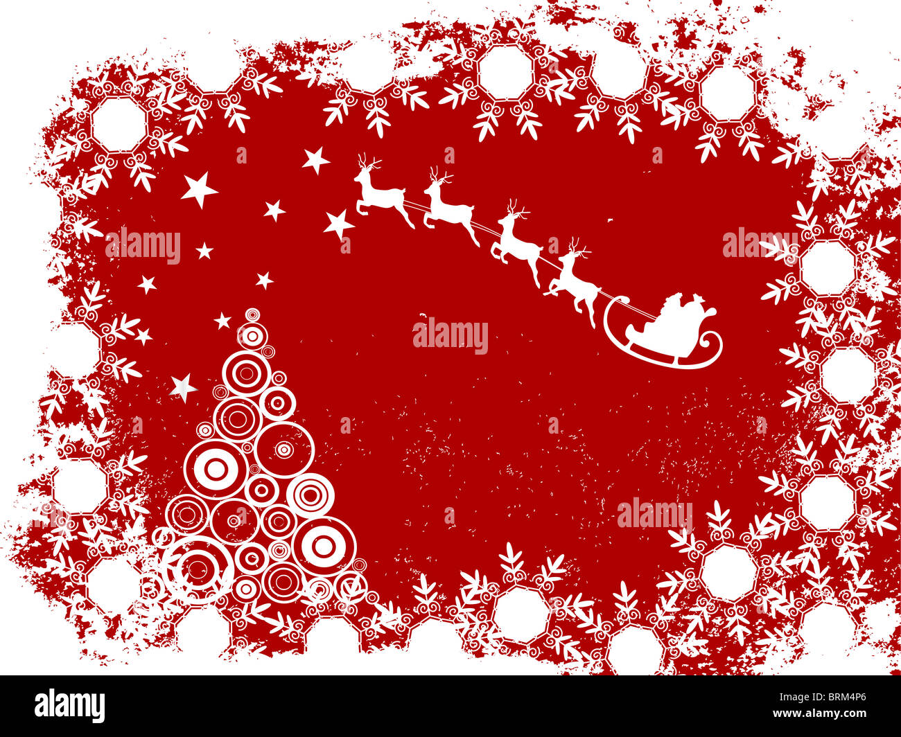 Winter scene - christmas card Stock Photo - Alamy