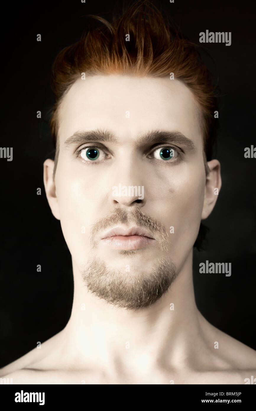 portrait of man with surprised face closeup Stock Photo - Alamy