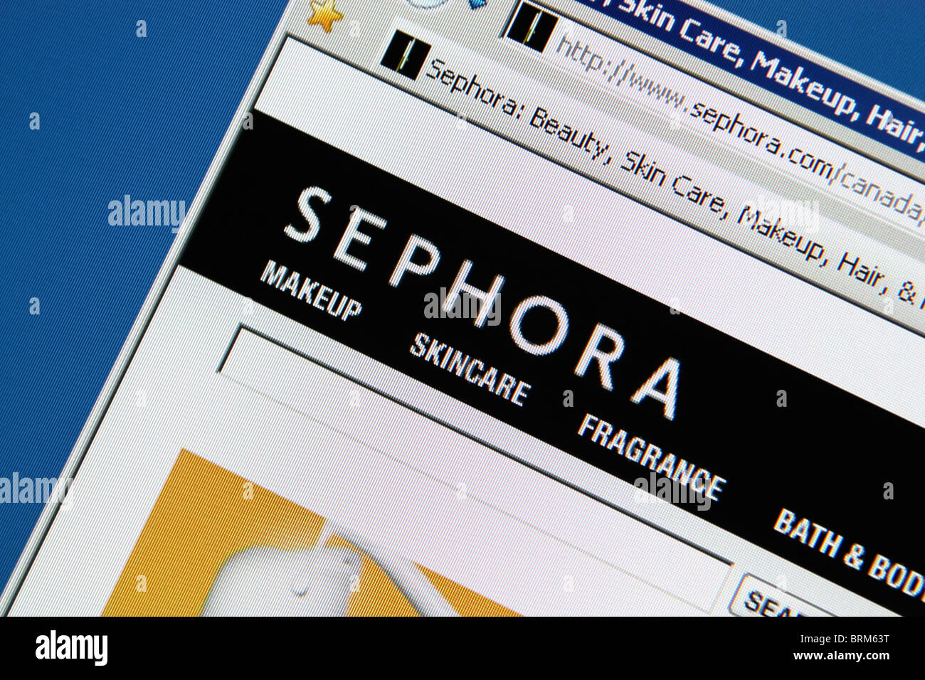 sephora makeup beauty website Stock Photo - Alamy