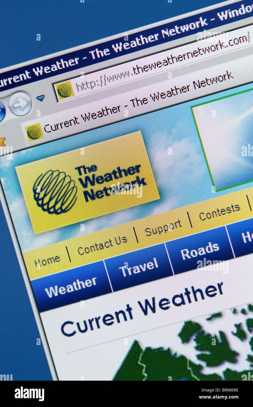 weather network website Stock Photo - Alamy