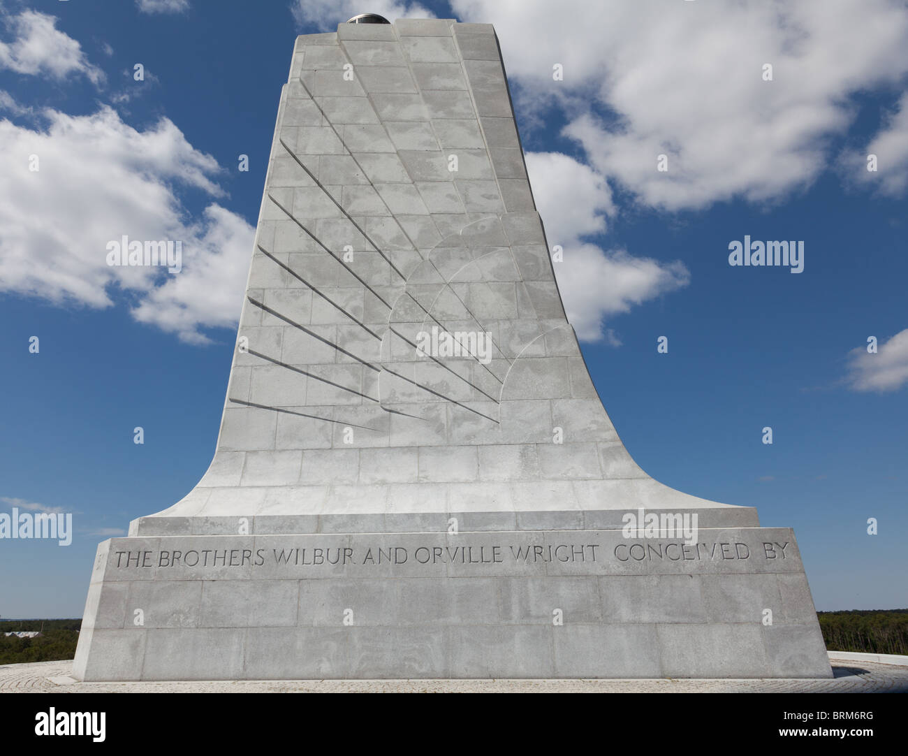 The Wright Brothers National Monument at Kitty Hawk, North Carolina ...