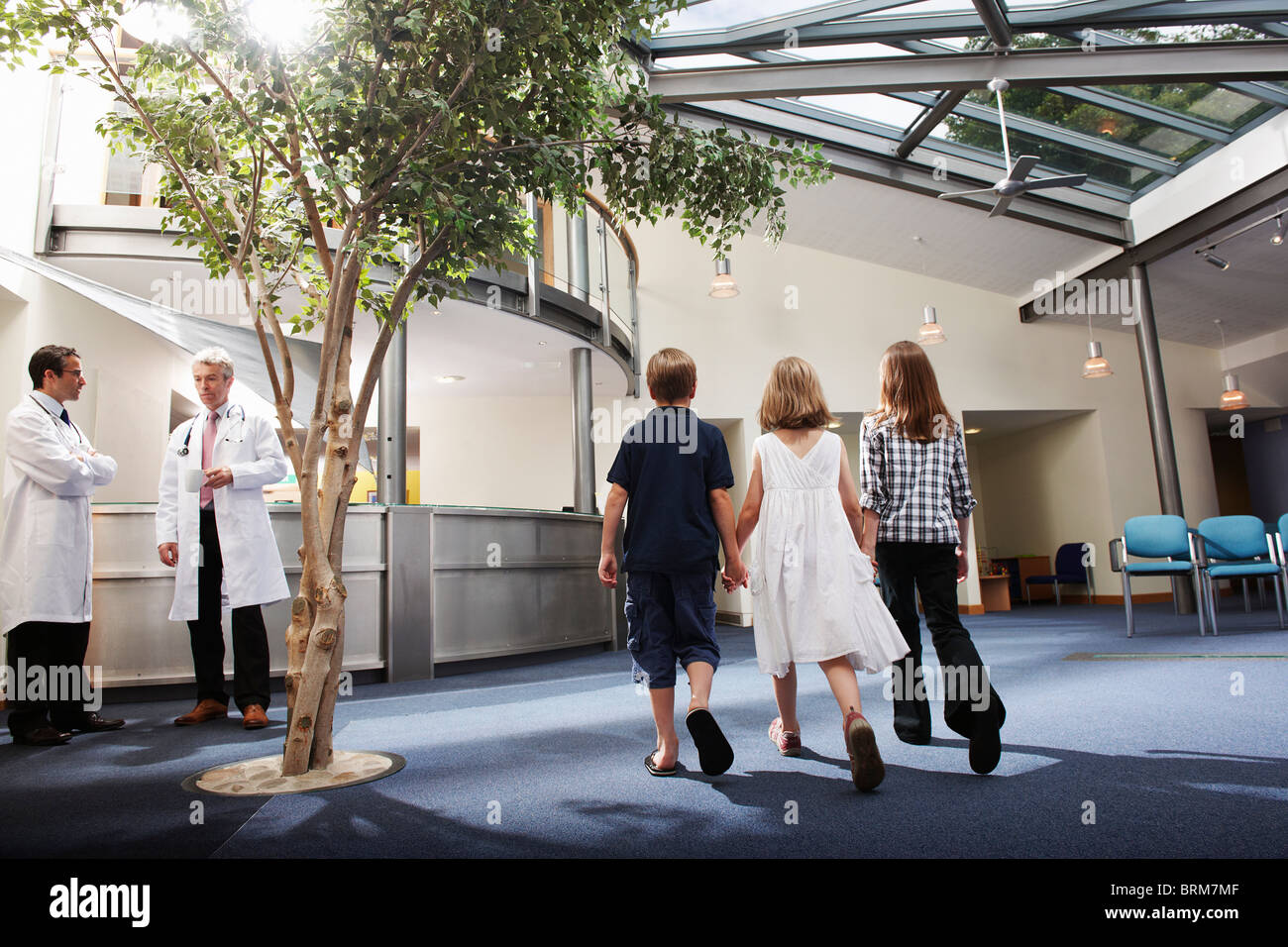 Patients in surgery waiting area Stock Photo - Alamy