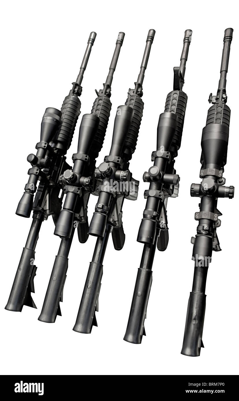 M4 Carbine Machine Guns Stock Photo - Alamy
