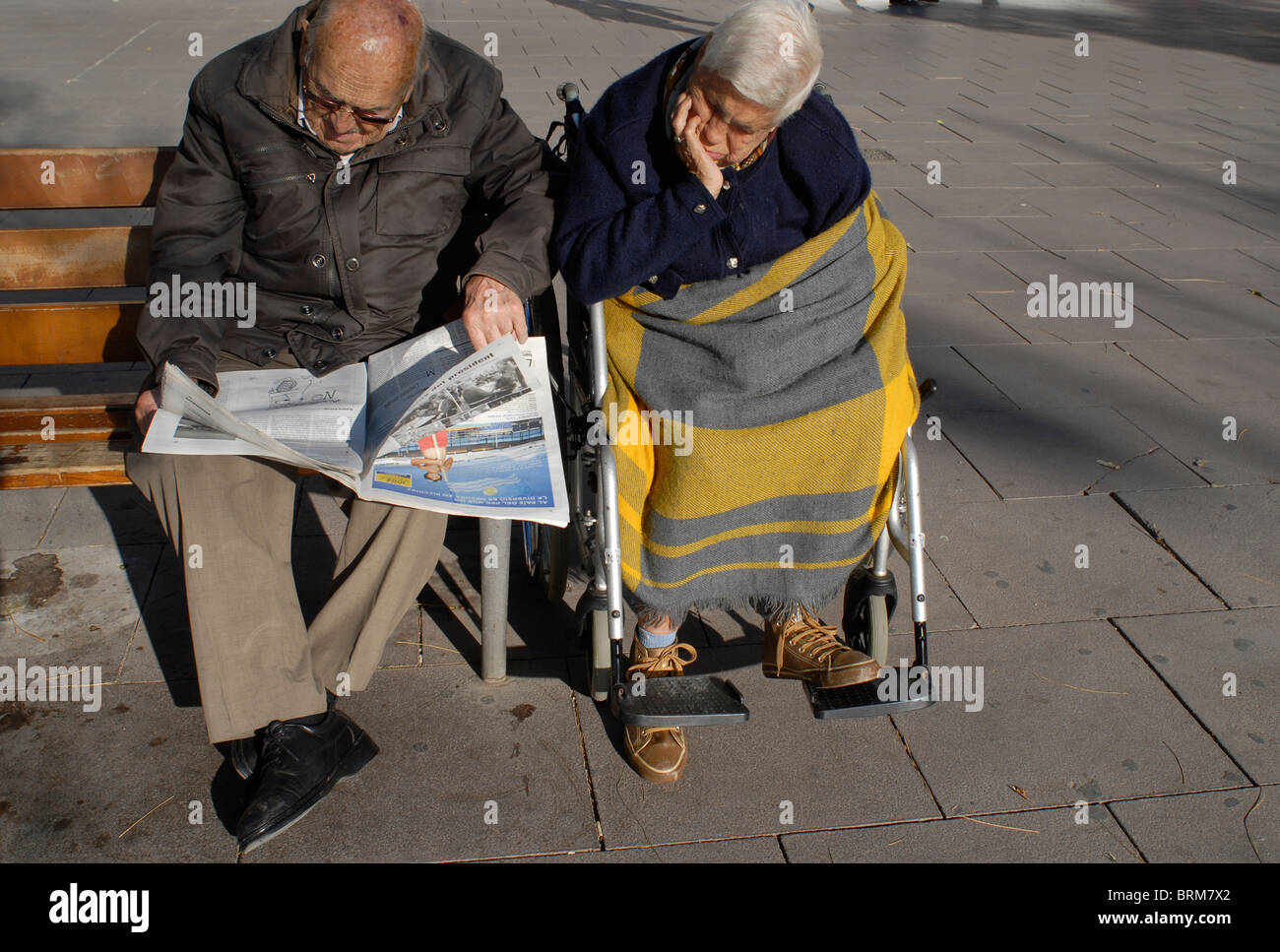 Old man sleeping chair hi-res stock photography and images - Alamy
