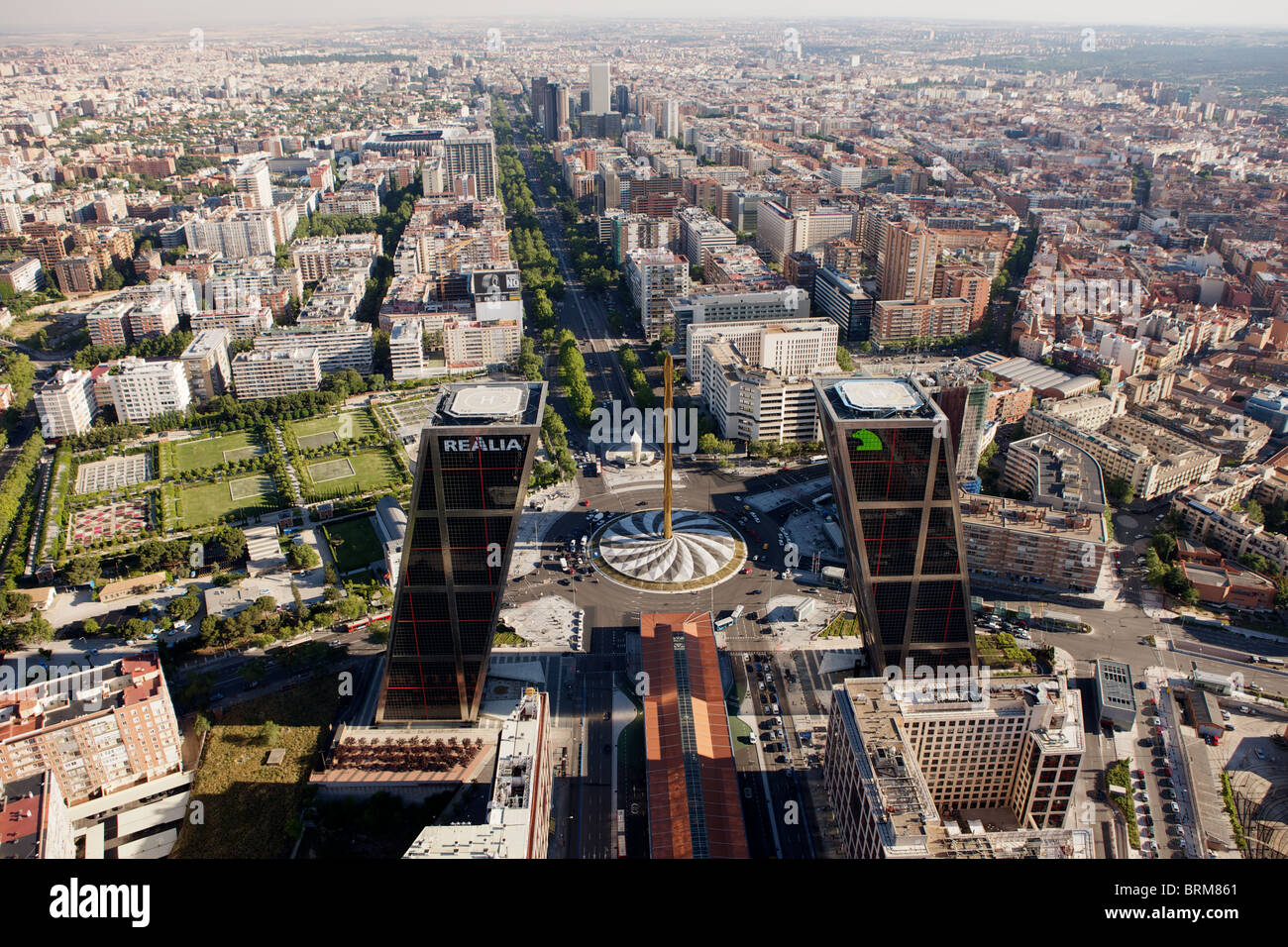 Aerial views of Madrid Stock Photo - Alamy