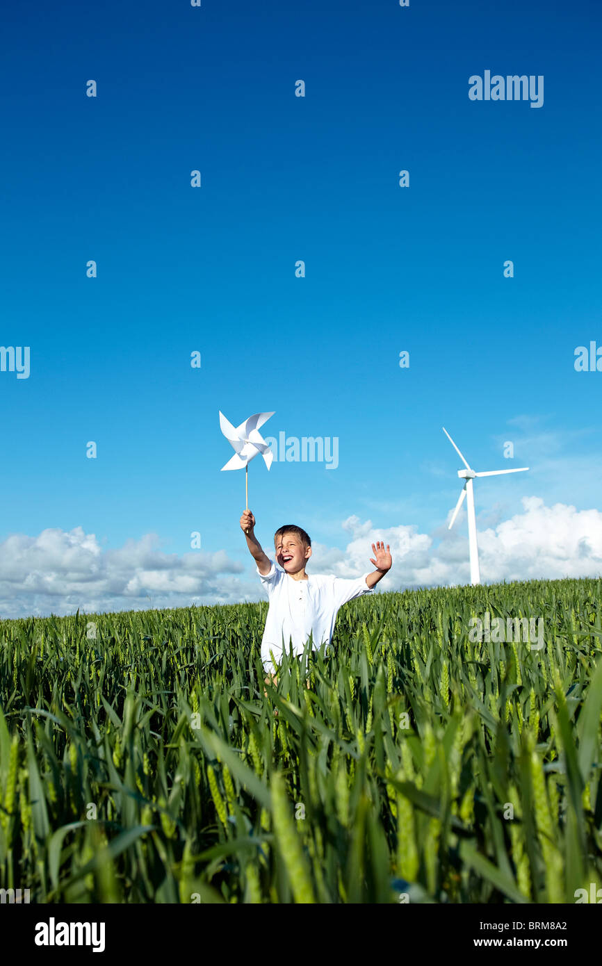 Wind turbine in rural field hi-res stock photography and images - Alamy