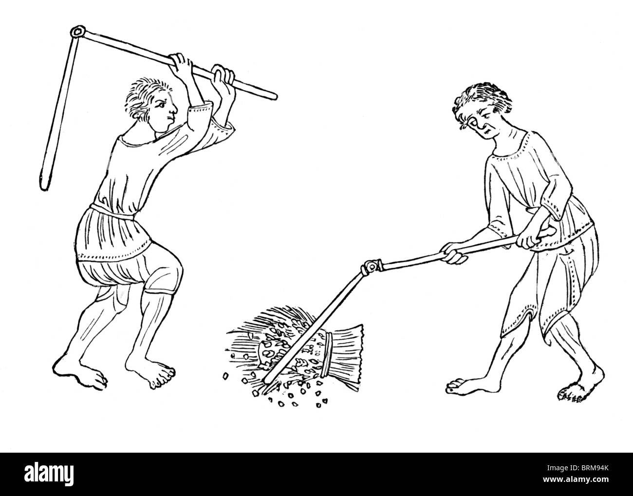 Threshing Black and White Stock Photos & Images - Alamy