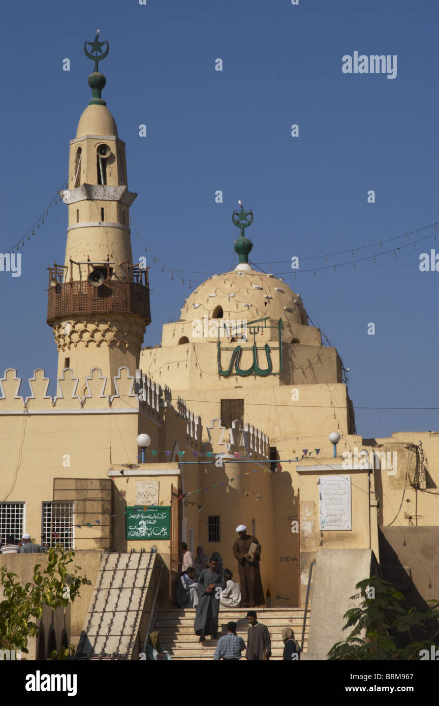 Egypt. Luxor. Mosque of Abu El-Haggag built inside the temple of Luxor ...