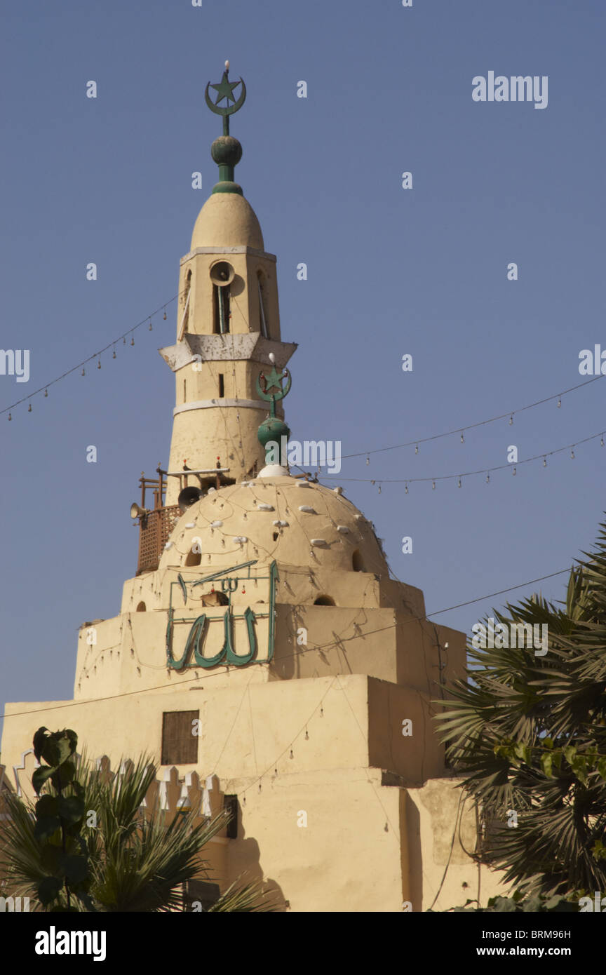 Egypt. Luxor. Mosque of Abu El-Haggag built inside the temple of Luxor ...