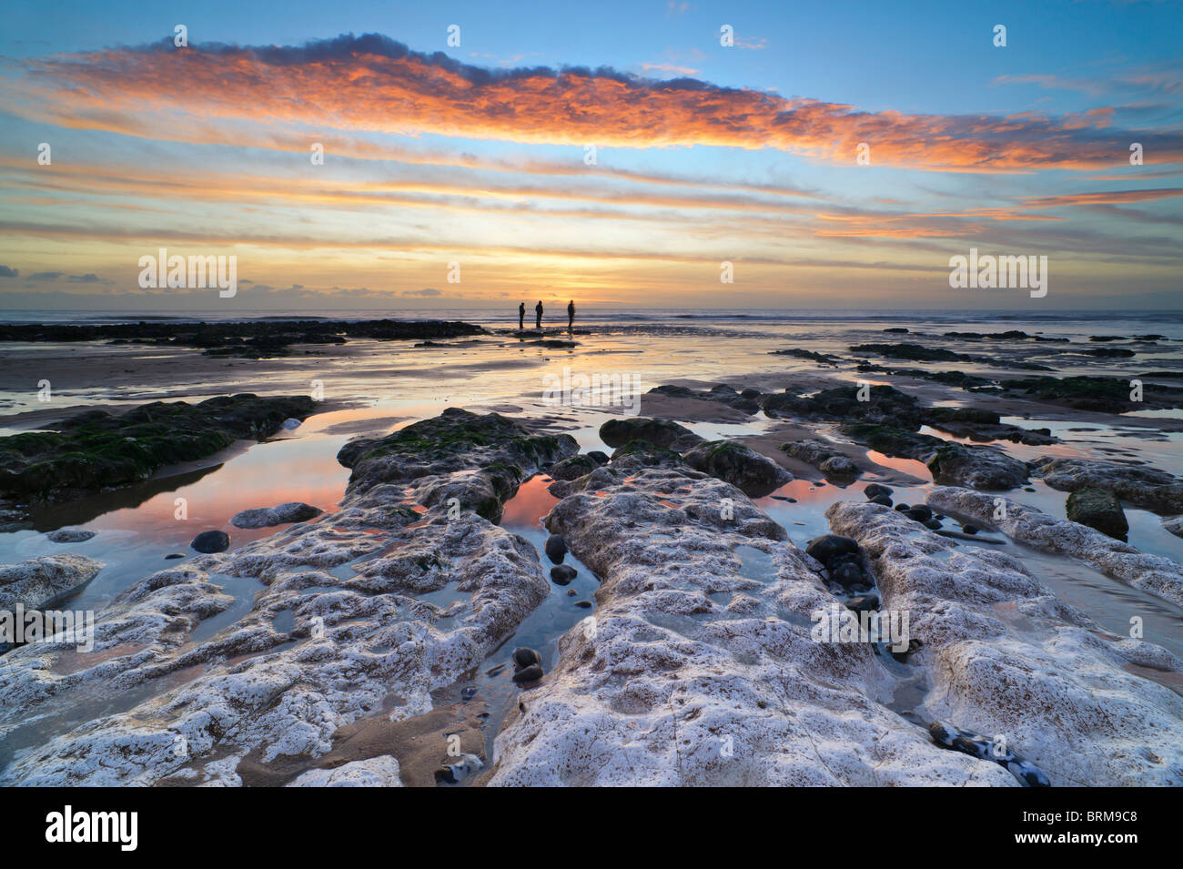 Sunset at the three sisters beach hi-res stock photography and images ...