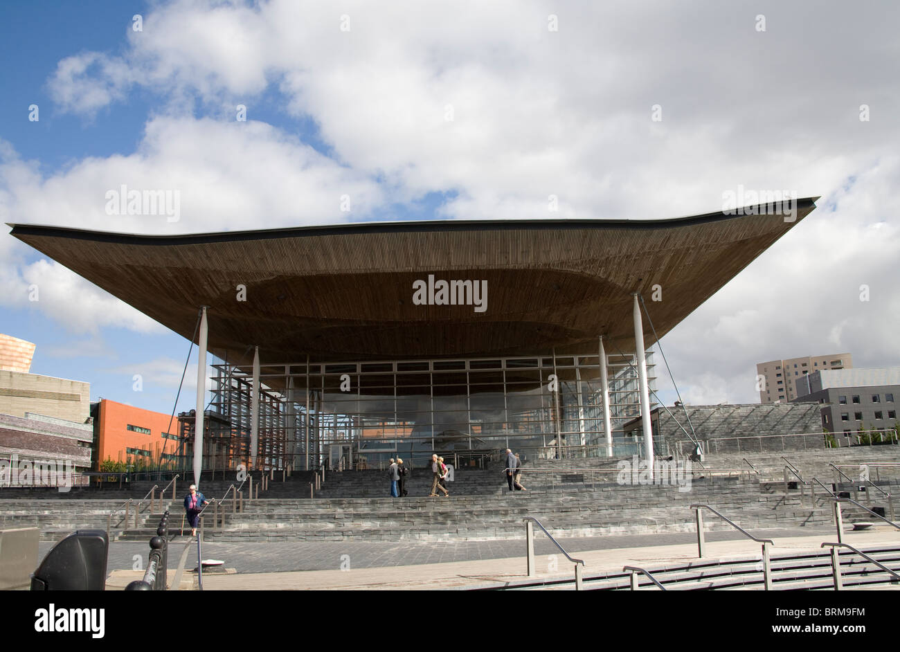 Cardiff Bay Glamorgan South Wales UK Senedd the Welsh National Assembly ...