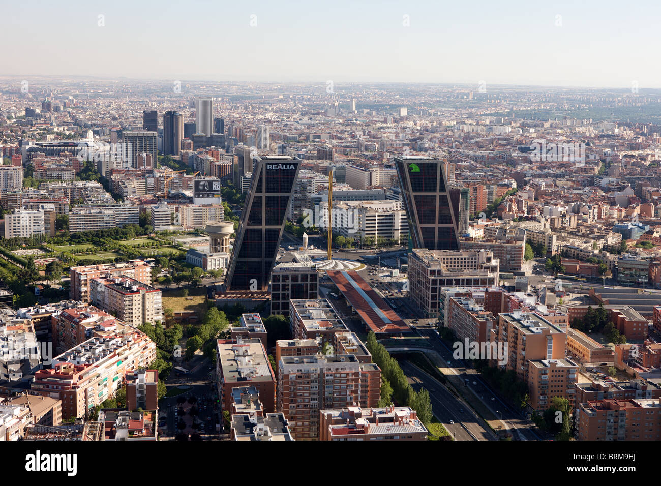 Aerial views of Madrid Stock Photo - Alamy