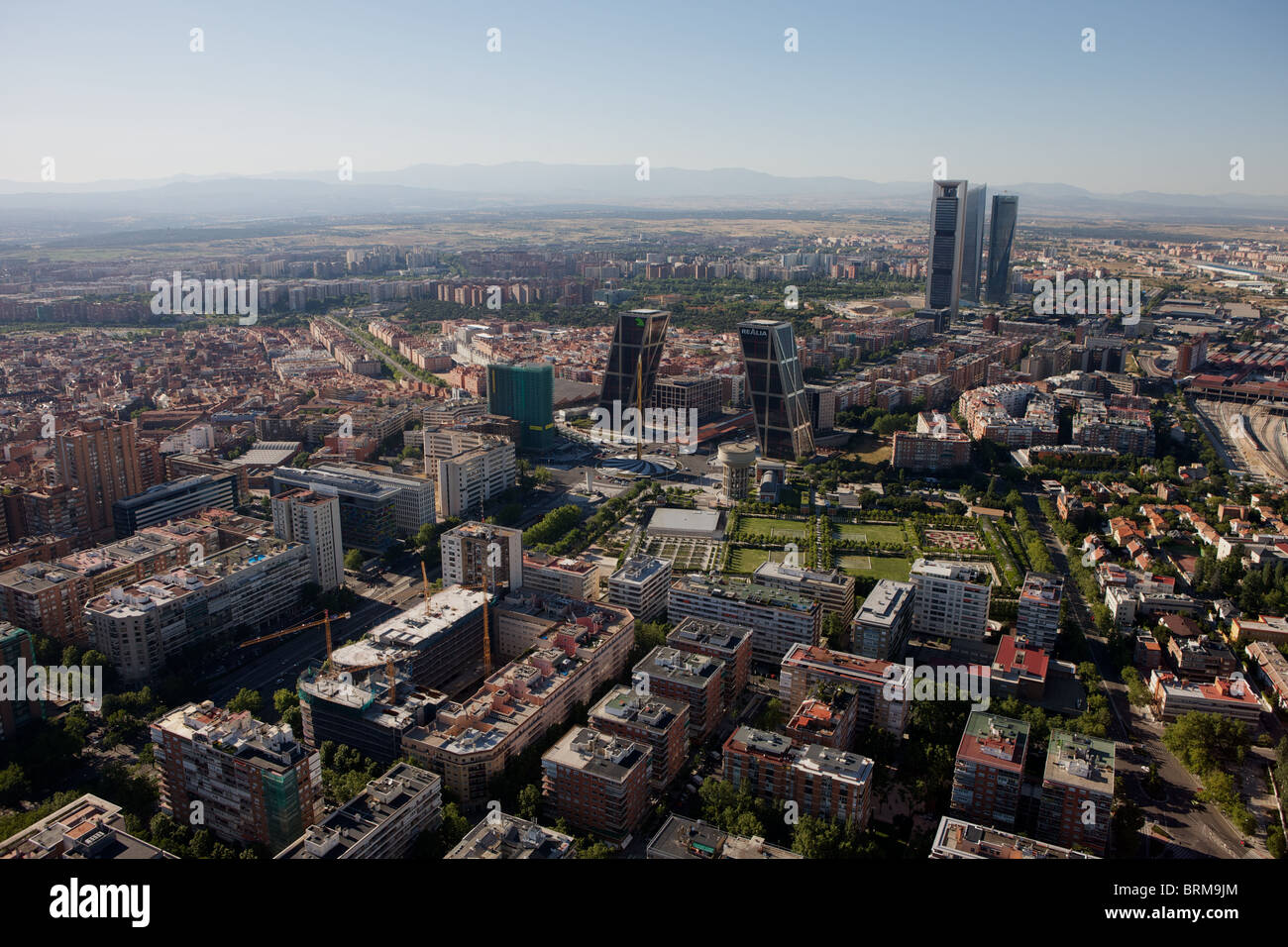 Aerial views of Madrid Stock Photo - Alamy