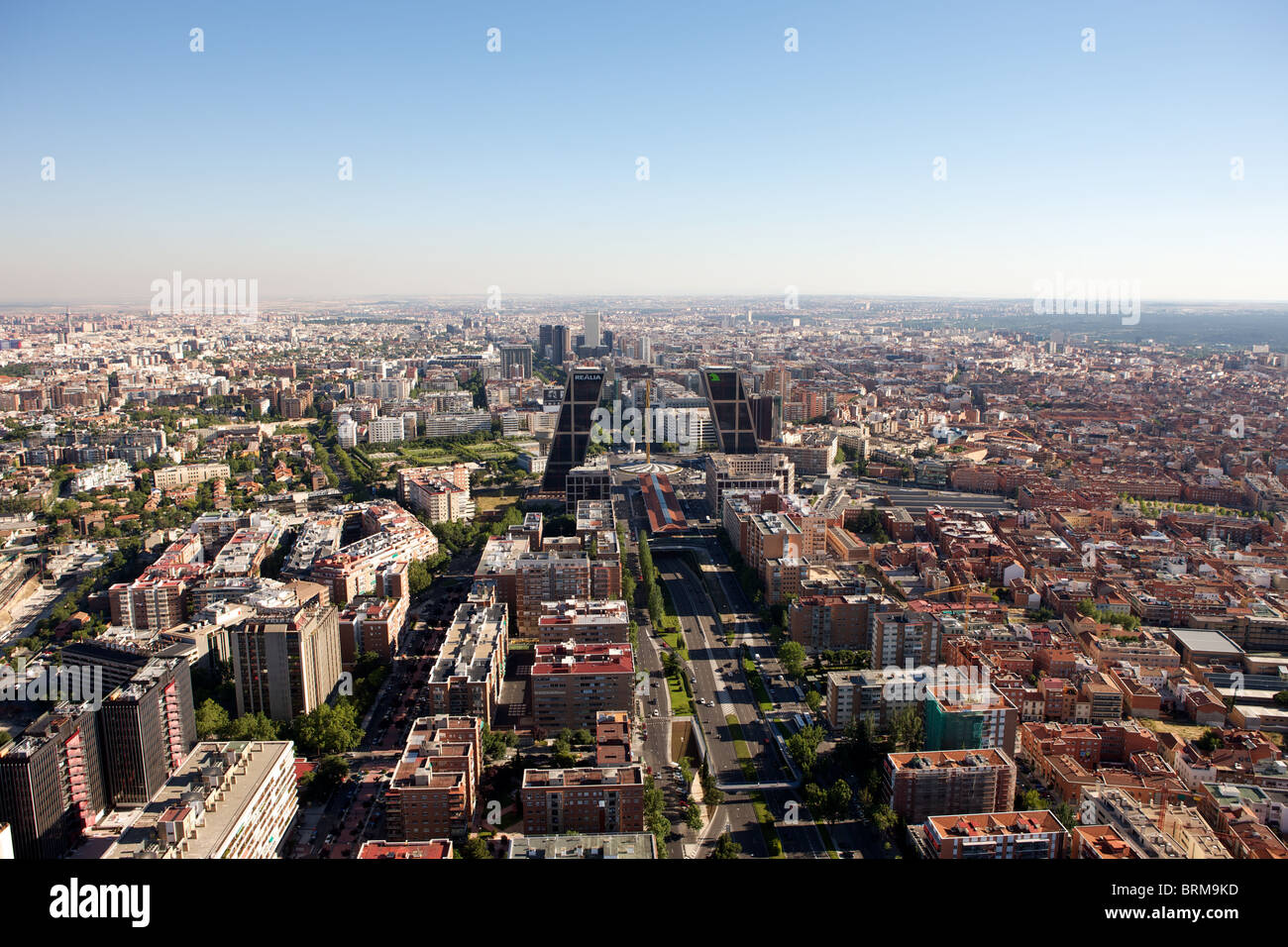Aerial views of Madrid Stock Photo - Alamy