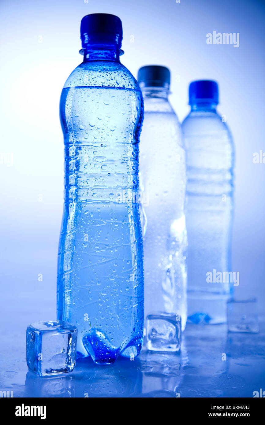 Water bottle background Stock Photo - Alamy