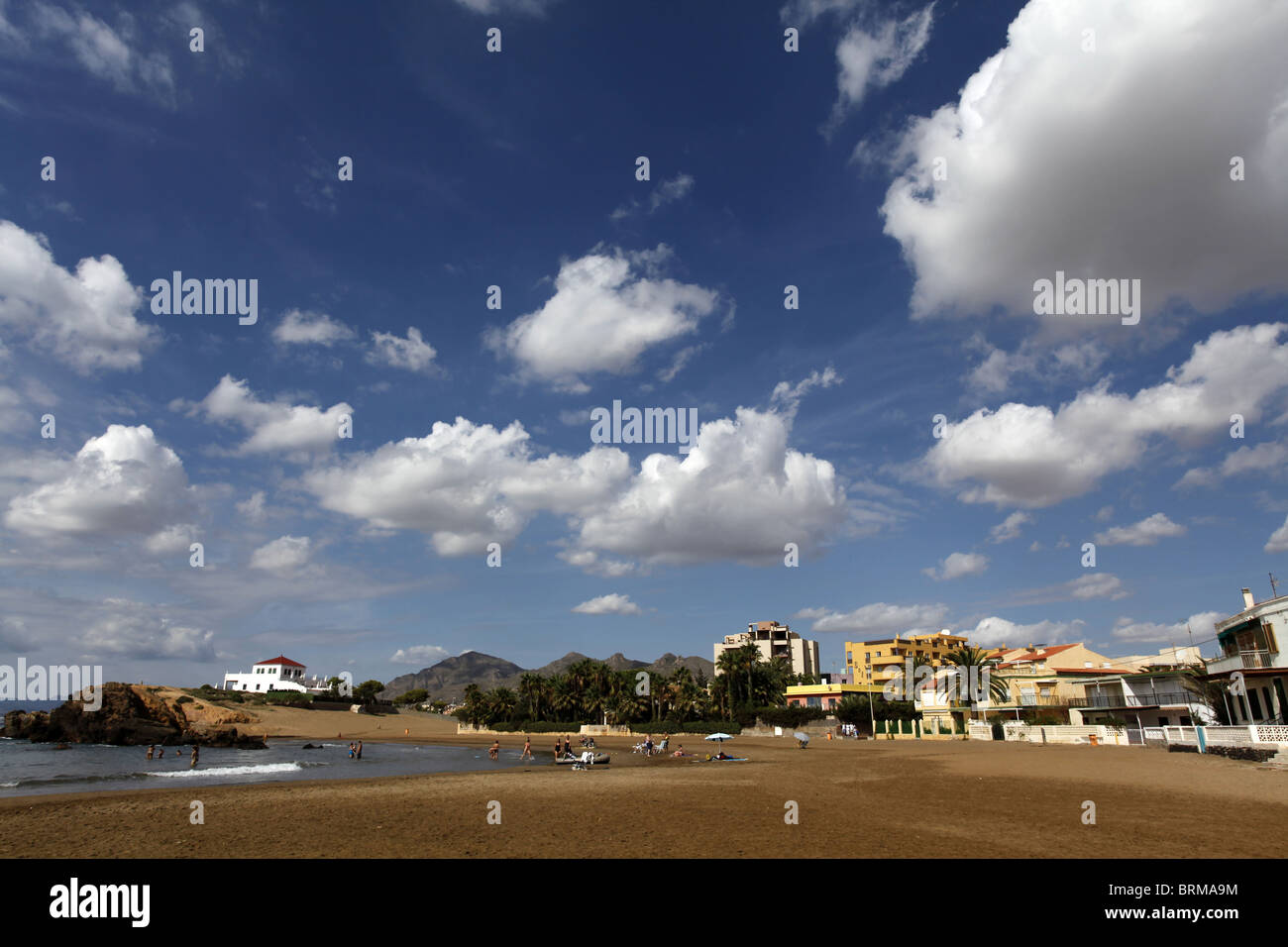 Beach in Mazarron. Spain Stock Photo - Alamy
