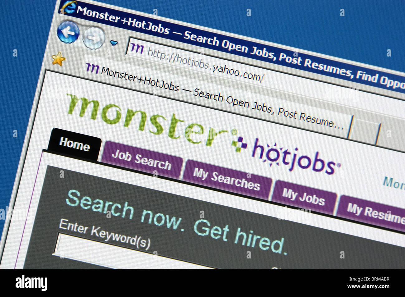 Monster job search hi-res stock photography and images - Alamy