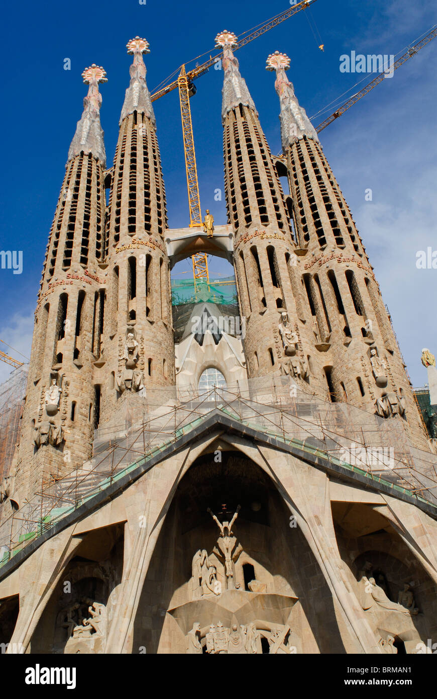 Spain Barcelona , cathedral La Sagrada Familia by architect Antoni ...