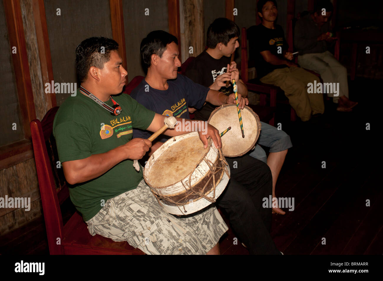 Chalalan Indian Band Stock Photo - Alamy