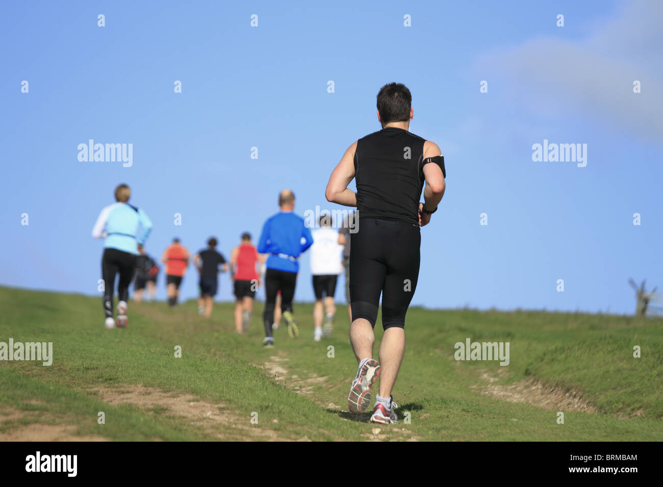 Marathon runners cross country hi-res stock photography and images - Alamy