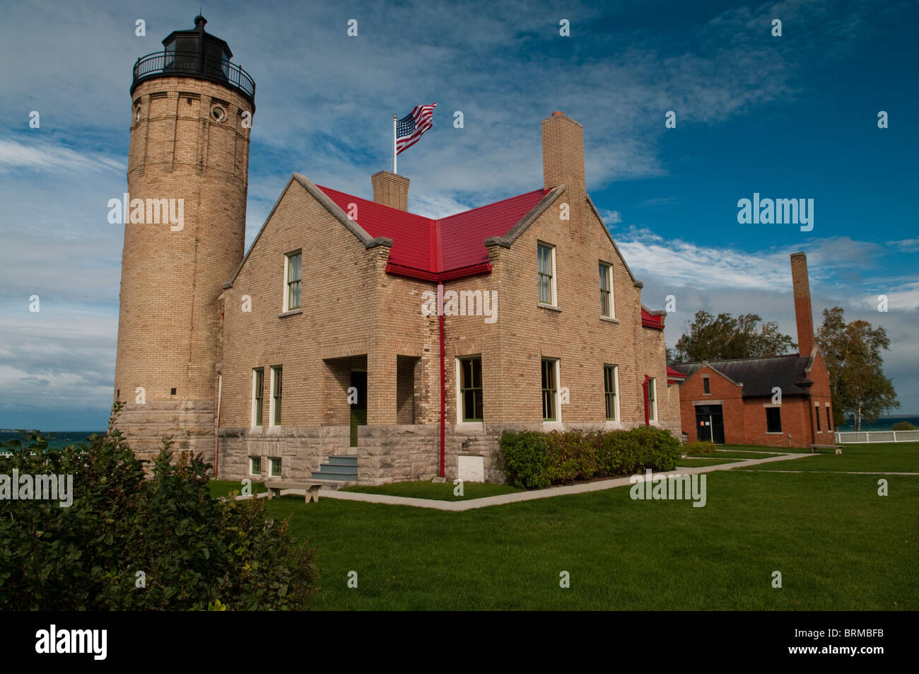 Huron lighthouse lake huron city michigan hi-res stock photography and ...