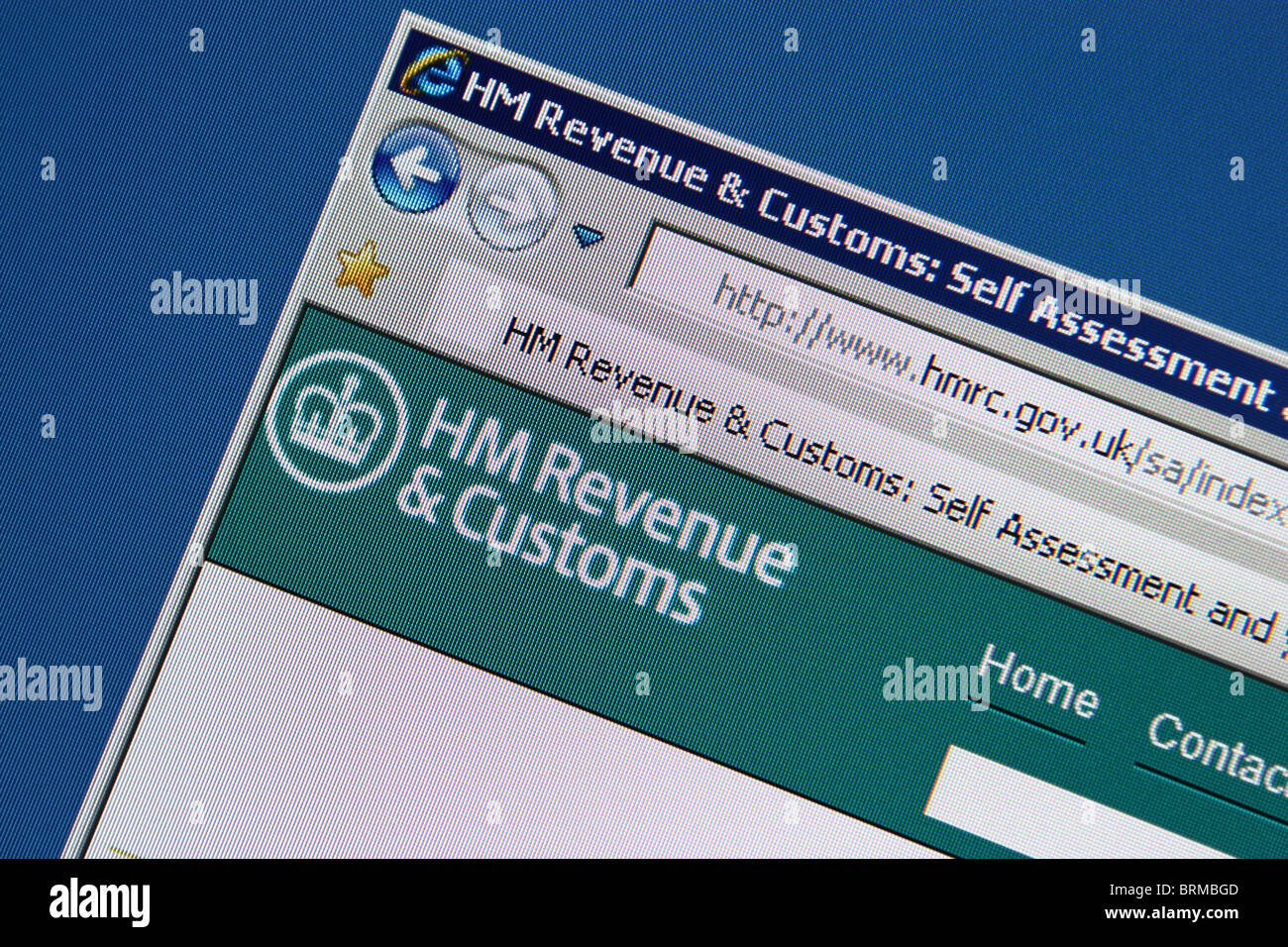 hm revenue customs website Stock Photo - Alamy