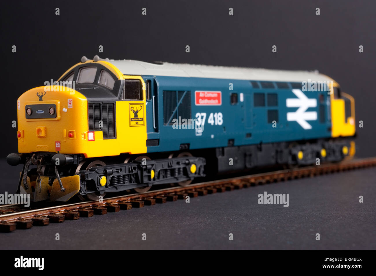 Class 37 Diesel Locomotive An Comunn Gaidhealach Stock Photo - Alamy