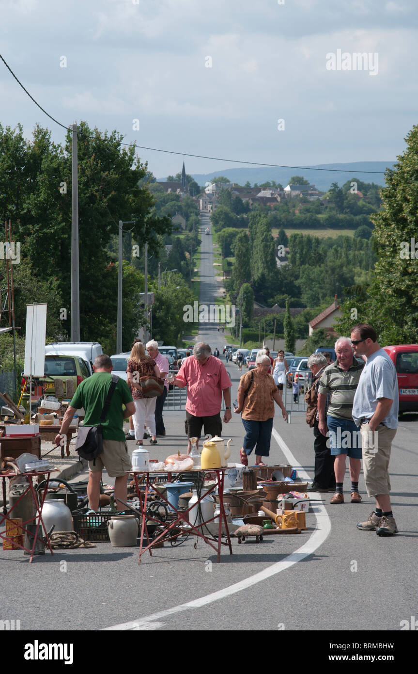 car boot sale in a village near Orange, Vaucluse, France Stock Photo ...
