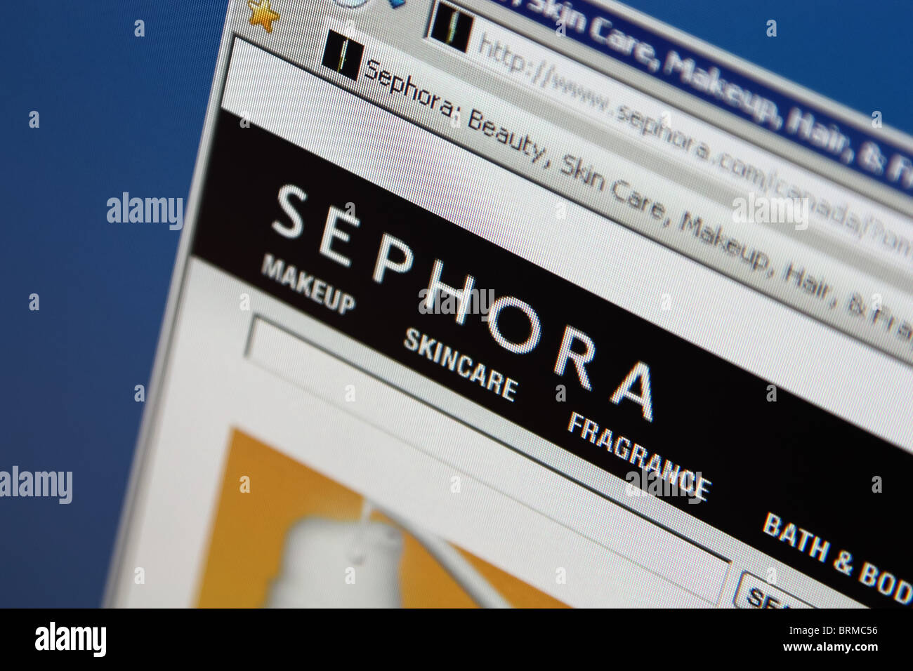 sephora makeup beauty website Stock Photo - Alamy