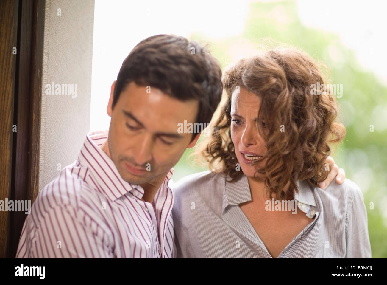 Woman confronting man hi-res stock photography and images - Alamy