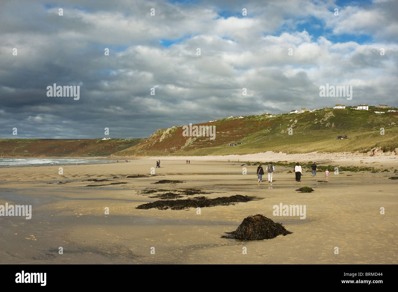 Sennen Beach in Cornwall. Photo by Gordon Scammell Stock Photo - Alamy