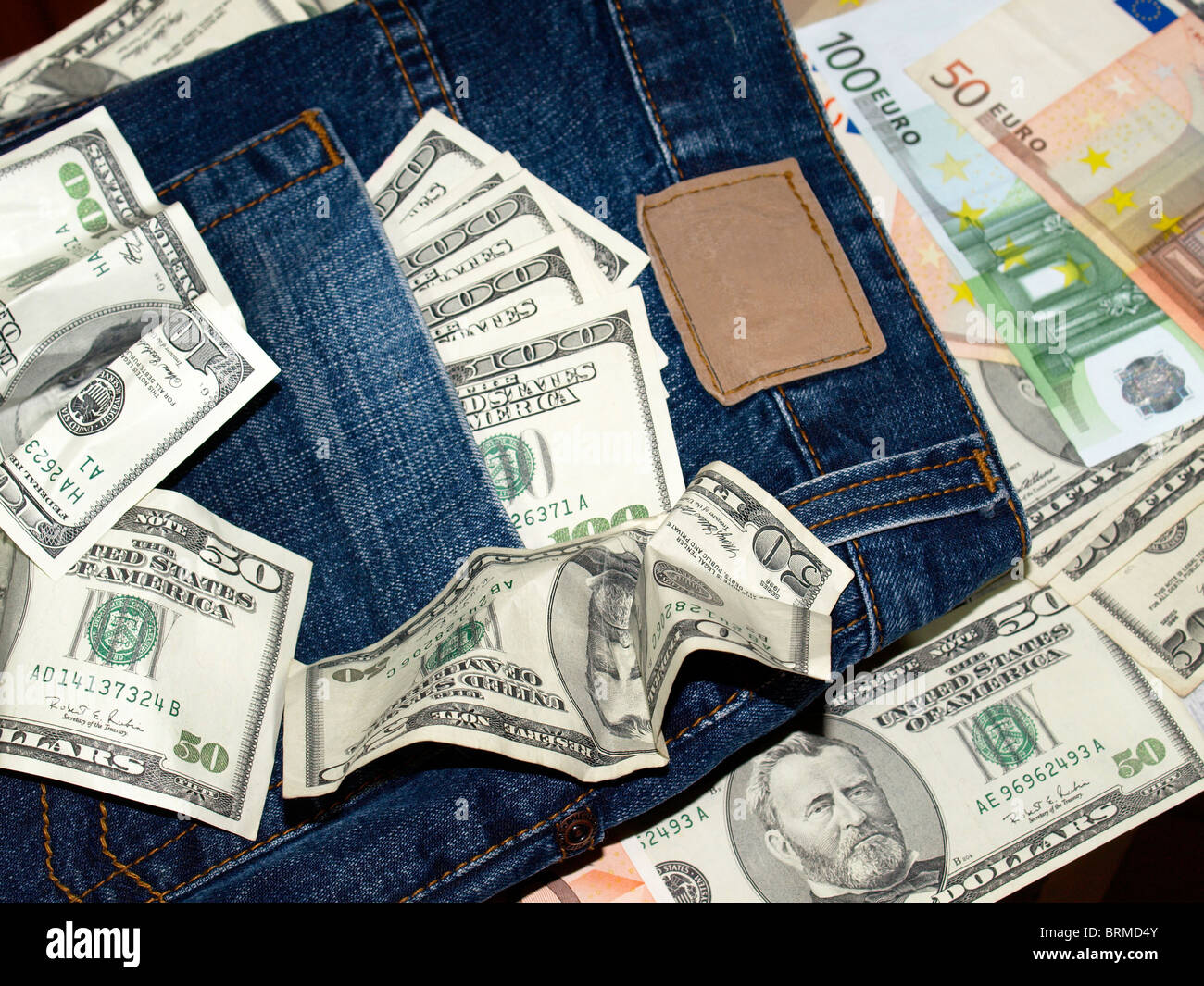 Money in the pocket Stock Photo - Alamy