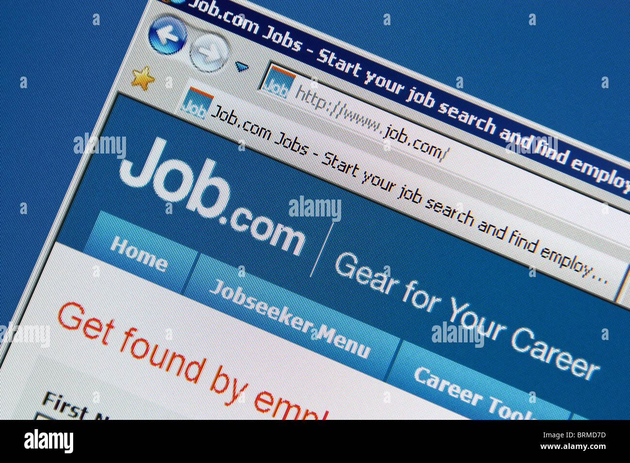 online job search website job.com Stock Photo - Alamy