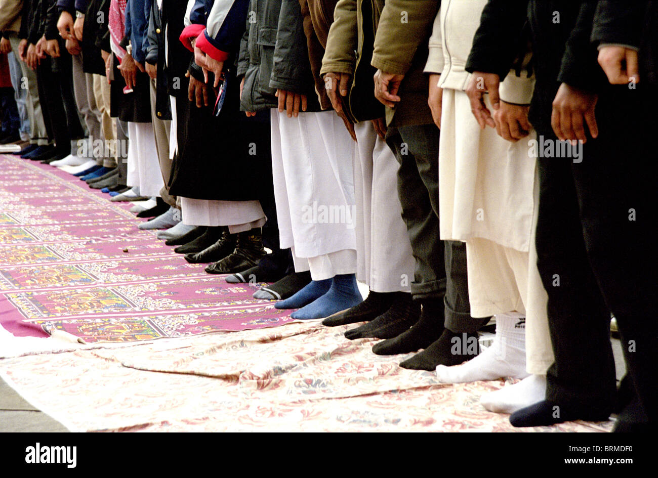 Muslims praying in London Stock Photo - Alamy