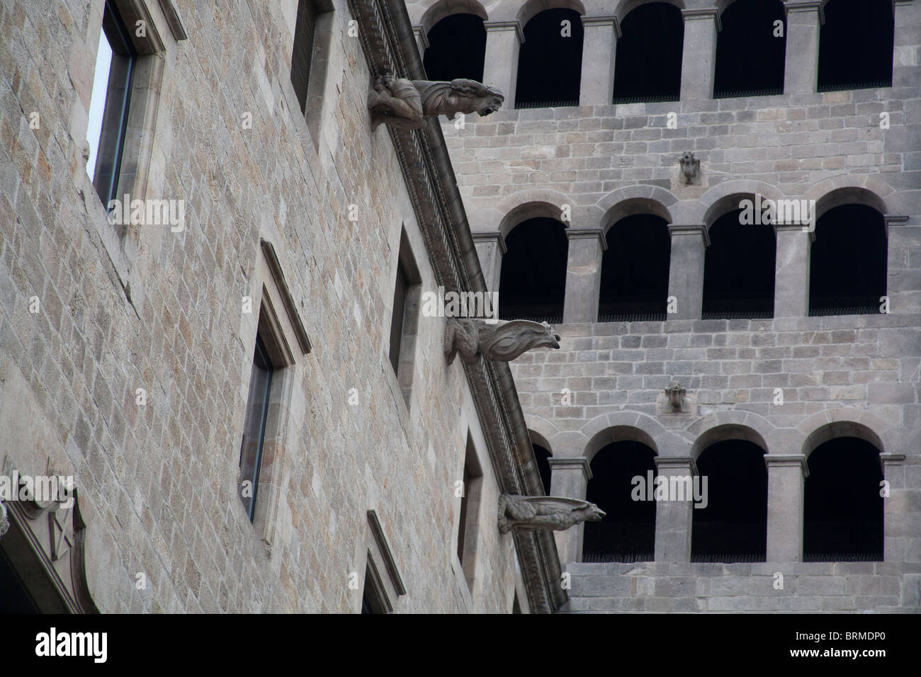 Arched, glassless windows of the Museu d'Historia de la Ciutat ...